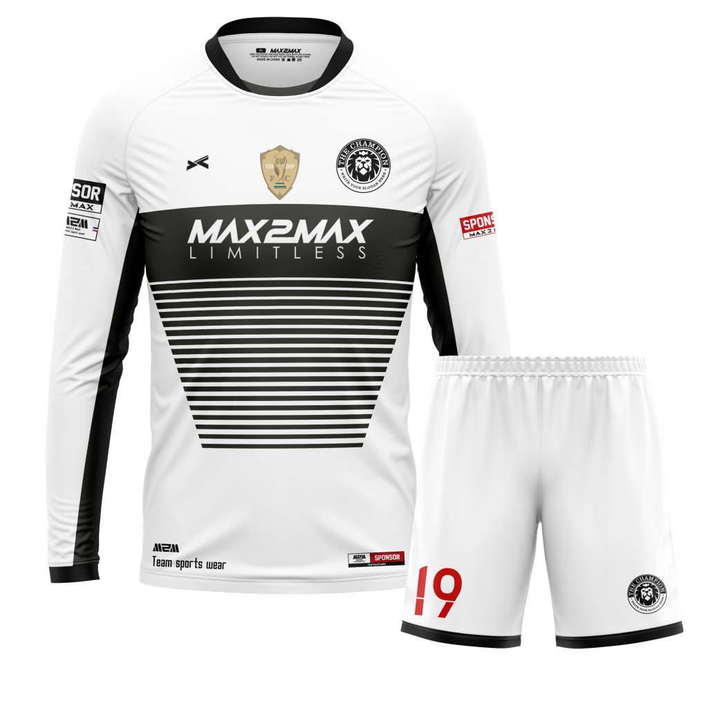 オリジナル長袖サッカーユニフォーム | 追加料金0円 Max2max