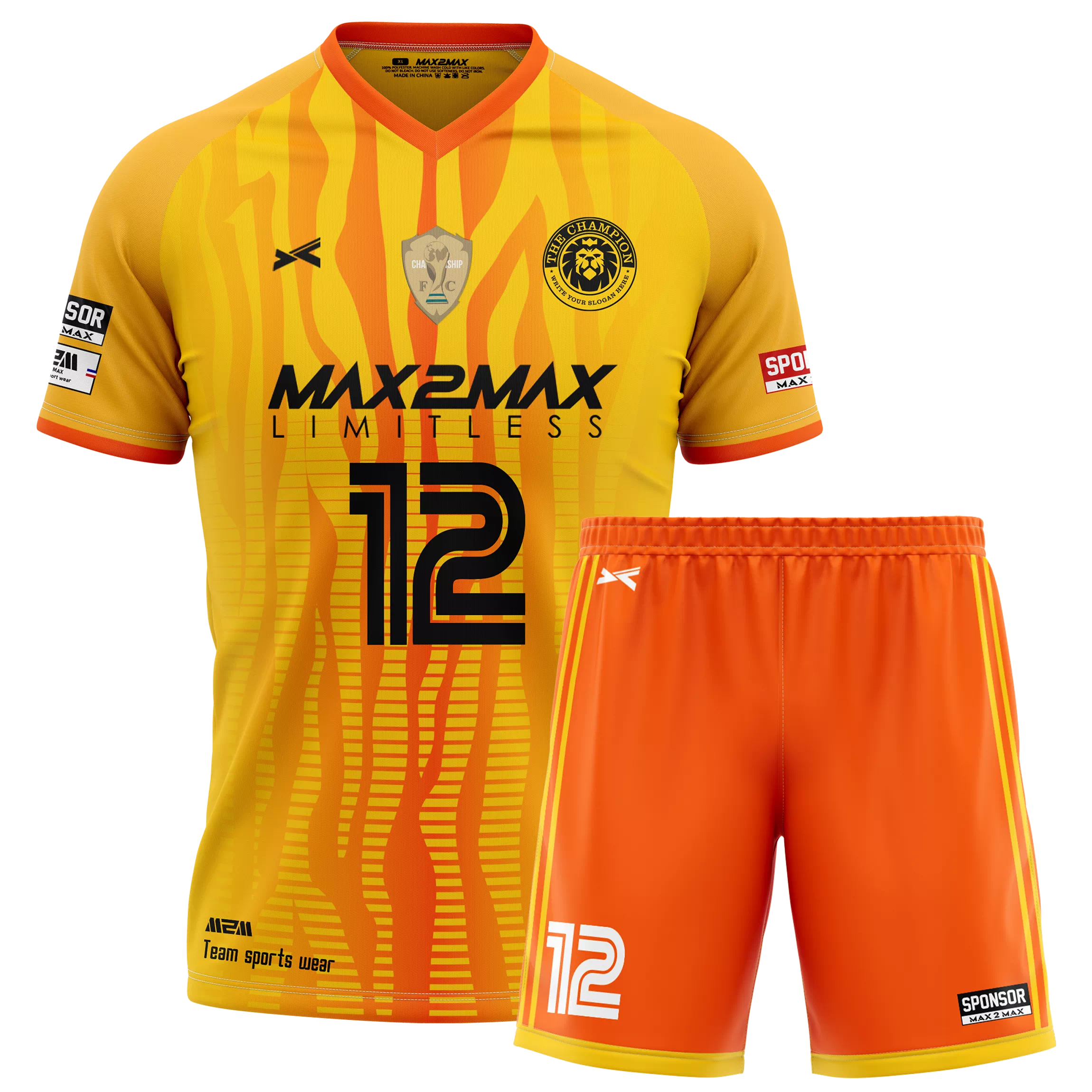 サッカーユニフォーム - 1212 - MAX2MAX