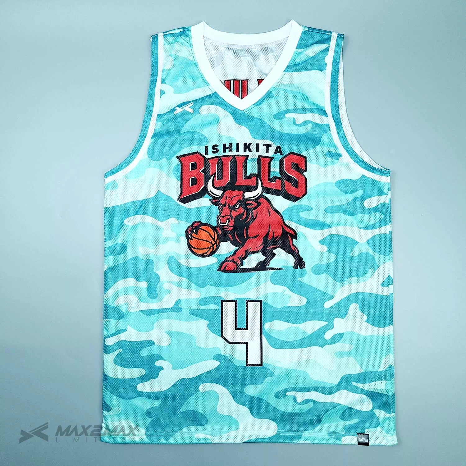 バスケ ユニフォーム ISHIKITA BULLS_Reversible_1st - MAX2MAX